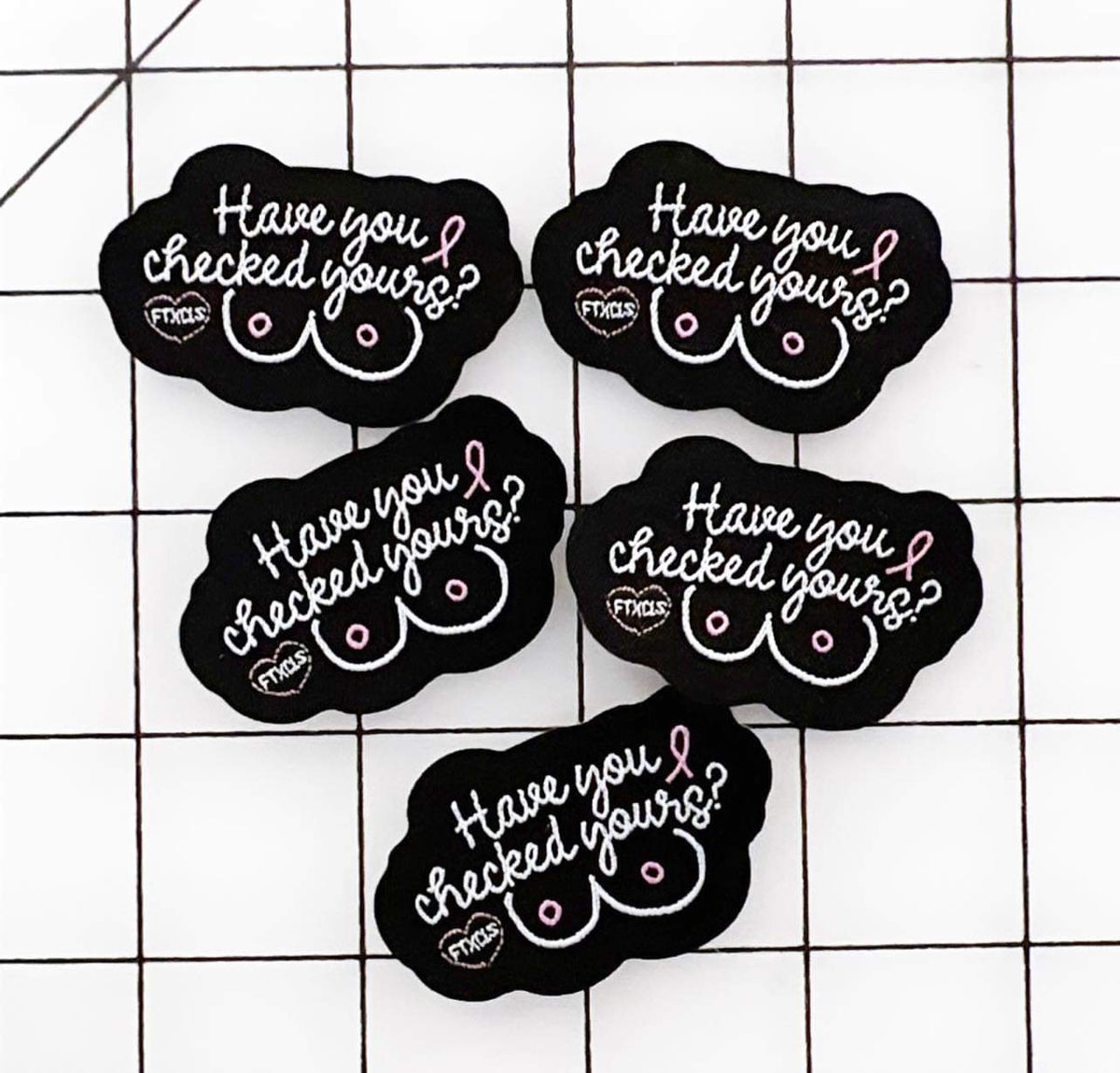 Have You Checked Yours - 5pk Woven Labels - Pink Charity Collection ...