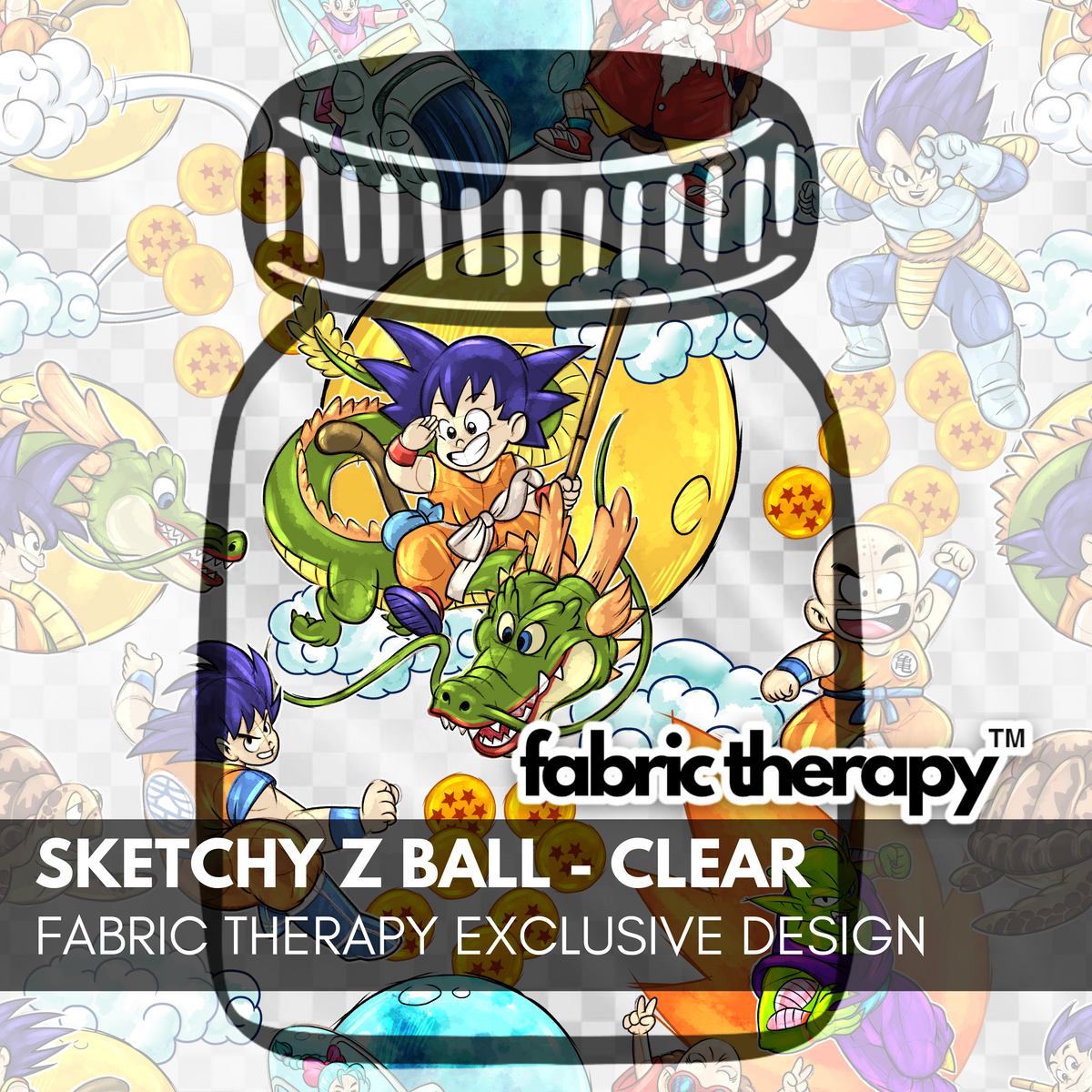 DBZ Tribute Collection - Clear TPU - RETAIL – Fabric Therapy
