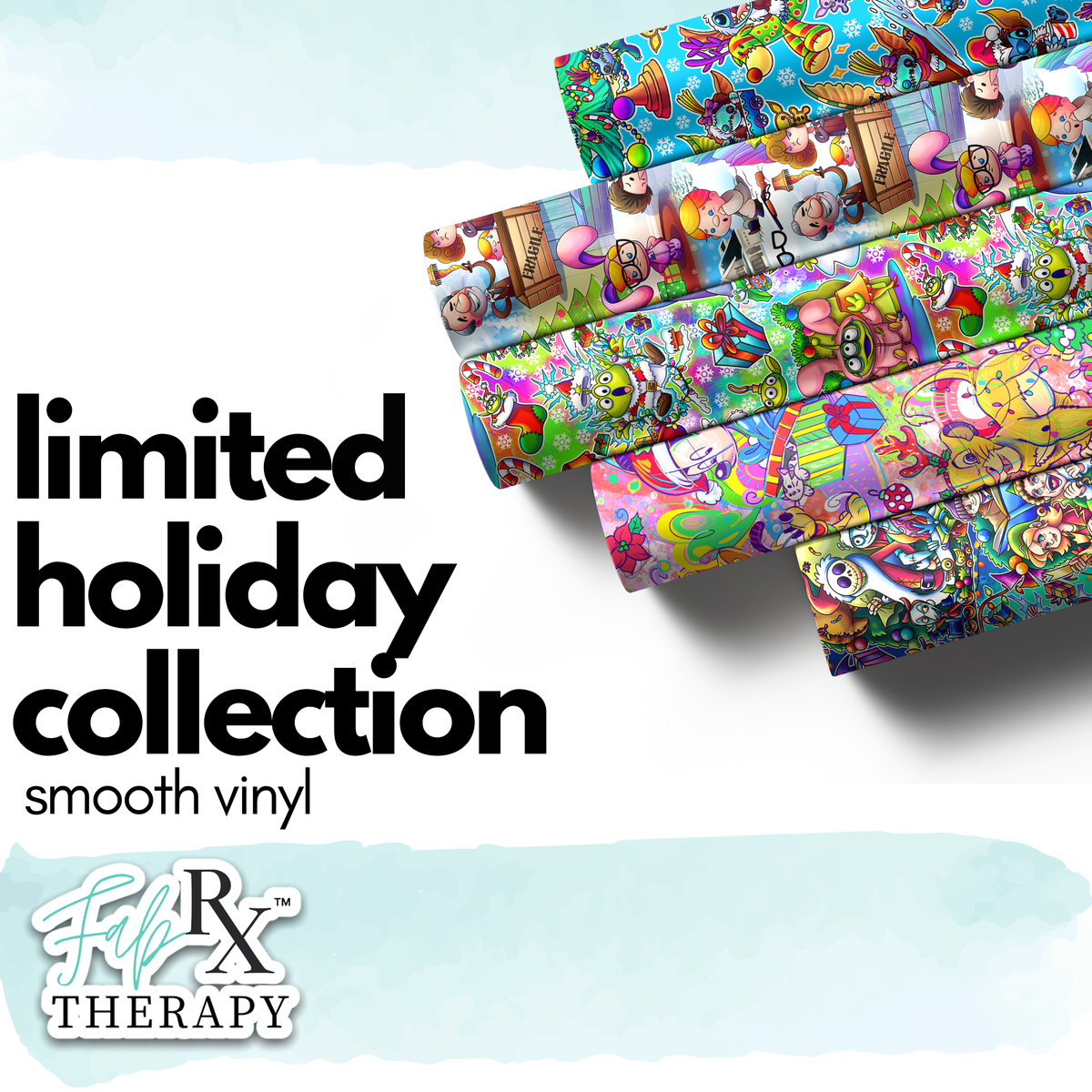 Limited Holiday Collection - Smooth Vinyl - RETAIL – Fabric Therapy