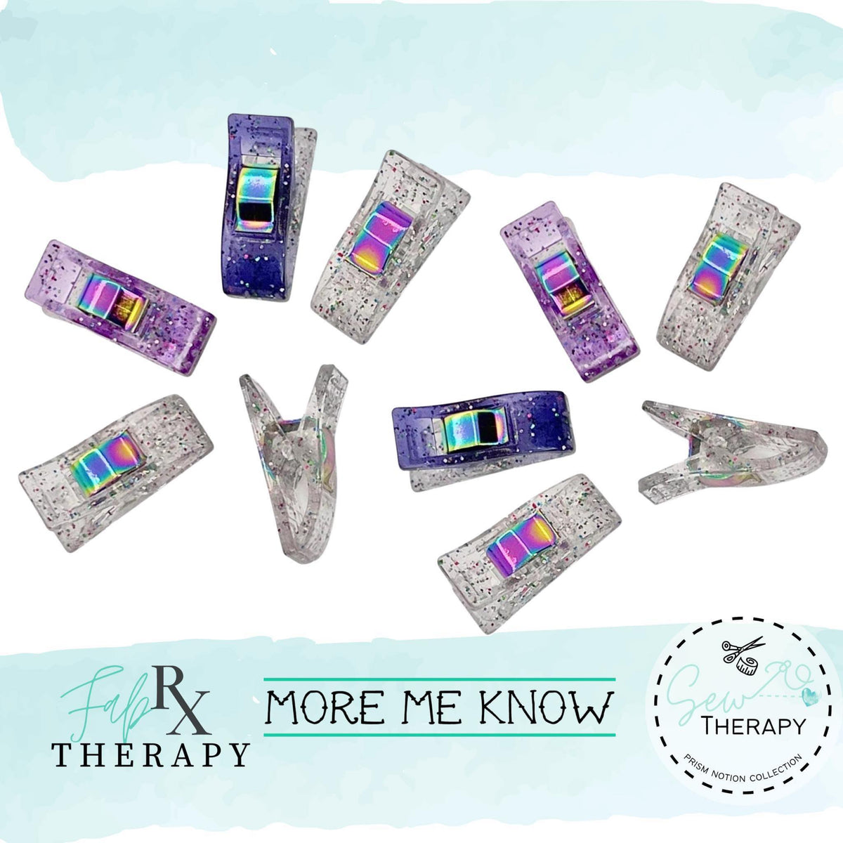 MMK Rainbow Glitter Sewing Clips – Fabric Therapy